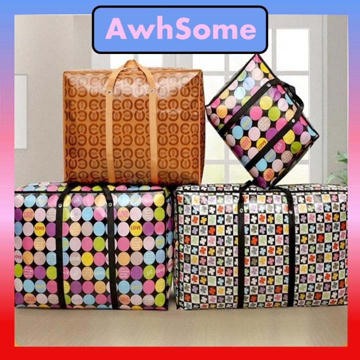 Beg Guni Besar Beg High Capacity Sako Bag With Zipper Laundry Eco Beg ...