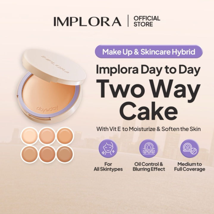Implora Day To Day Series - Two Way Cake Nomor | Lazada Indonesia