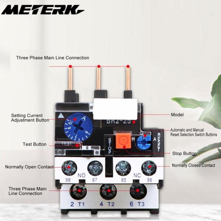 Heat Overload Relay Thermal Overload Relay 1 NO 1 NC for Motor | Lazada