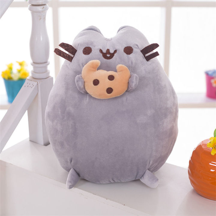 24CM Cute Soft Cartoon Pusheen The Cat Biscuit Cat Plush Doll Stuffed ...