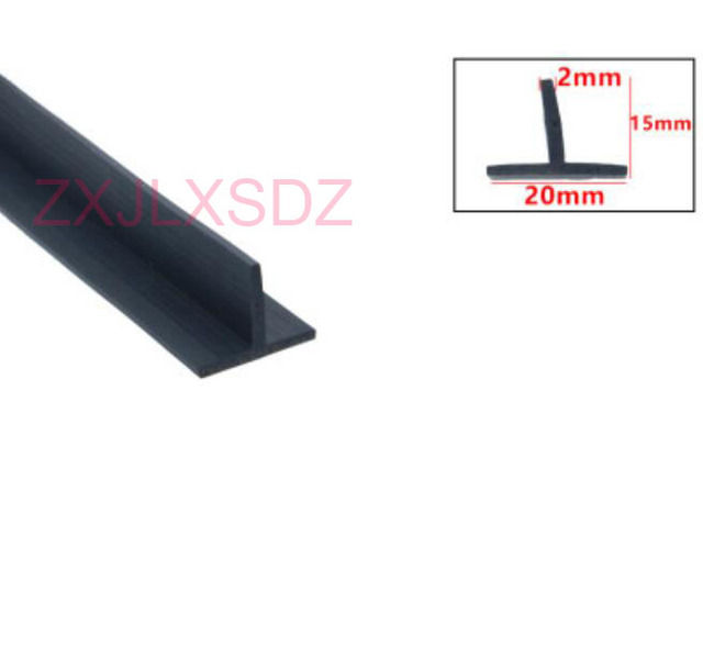 T Shape Silicone Rubber Sealing Strip T Bar Gap Weatherstrip Slit Strip Kitchen Anti-Oil Anti ...