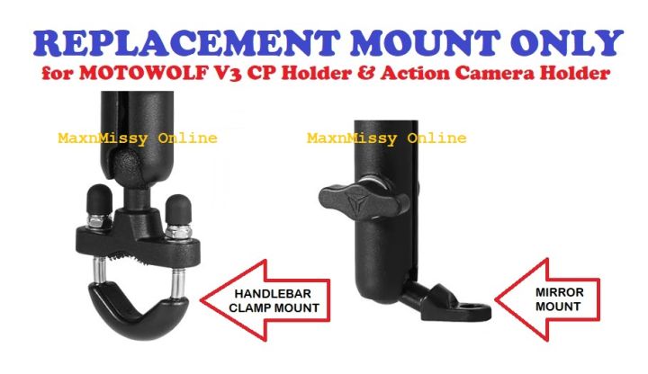 ORIGINAL MOTOWOLF Replacement Mount ONLY for V3 CP Holder & Action ...