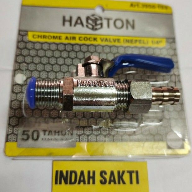 Stop Kran Angin Kompresor Chrome Air Valve Nepel 1/4" Hasston | Lazada ...