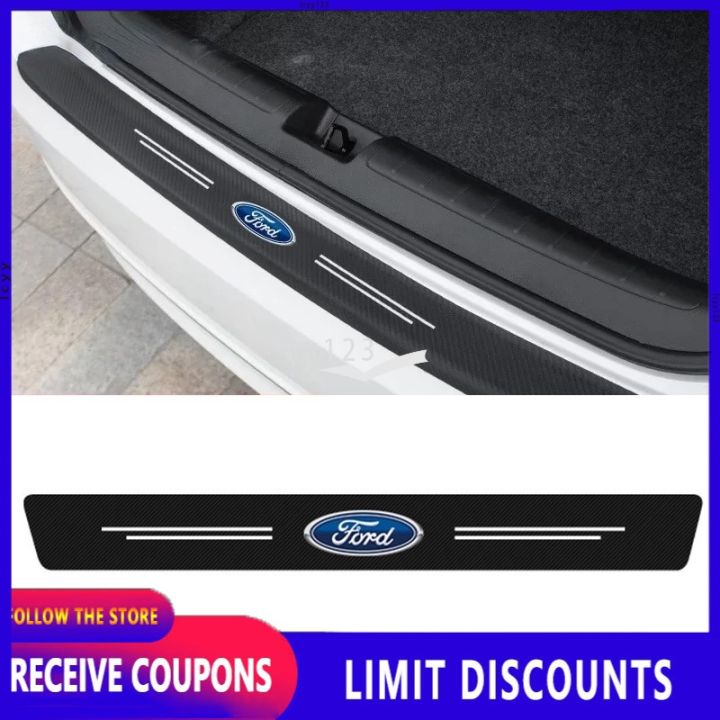 Carbon Fiber Car Trunk Anti-Stepping Protection Sticker Auto Rear ...