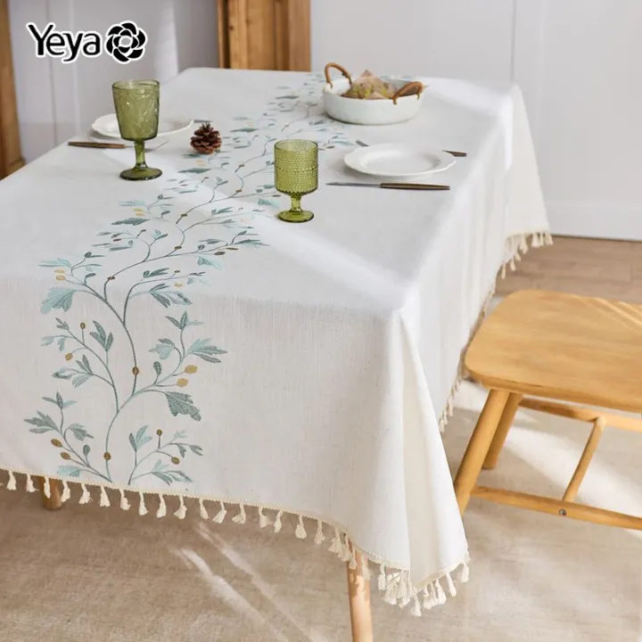 YEYA ผ้าปูโต๊ะปักพู่สไตล์จีนผ้าปูโต๊ะตกแต่งผ้าปูโต๊ะ | Lazada.co.th