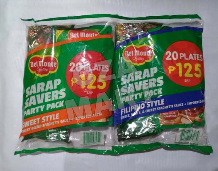 Del Monte Spaghetti Party Pack (1 Kilo Spaghetti Sauce and 800g ...