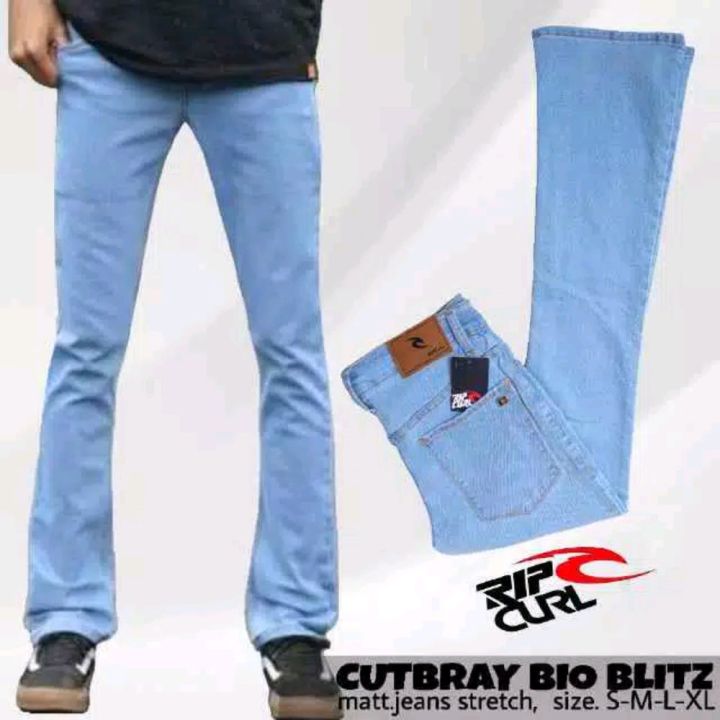 Celana Cutbray Pria // Celana Jeans Cutbray pria | Lazada Indonesia