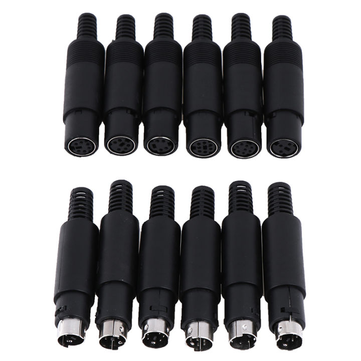 [CHYIN] Mini DIN Plug Socket Connector 3/4/5/6/7/8 PIN Chassis Cable ...