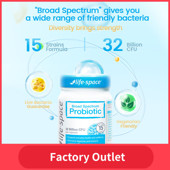 [Digestive Health] Life Space Adult Broad Spectrum Probiotic 15in1 ...
