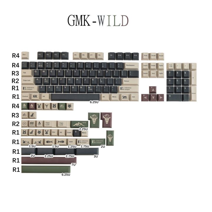 GMK-Mechanical Keyboards KeyCap GMK Wild PBT DYE-Sublimation Key Cap ...