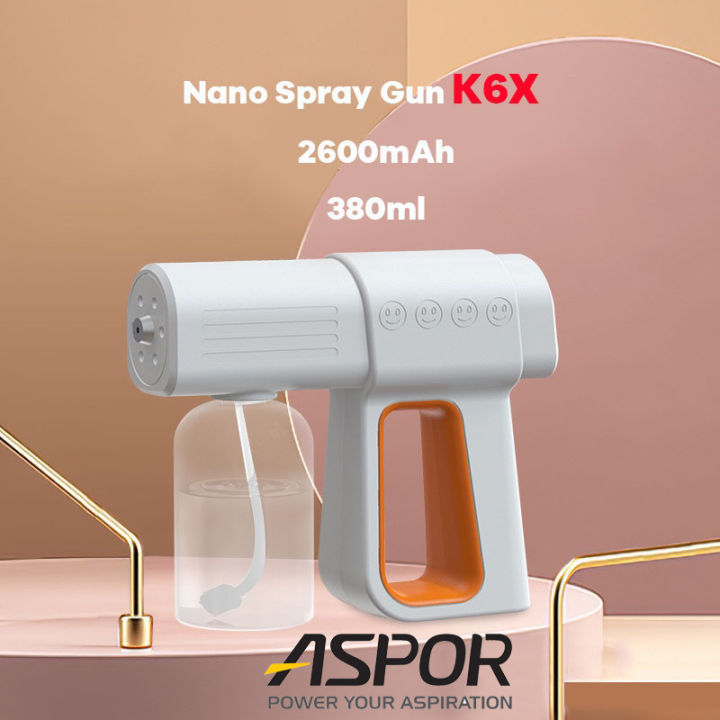 ASPOR K5 K6X Wireless Disinfectant Machine Gun Anion Blu-ray Nano ...