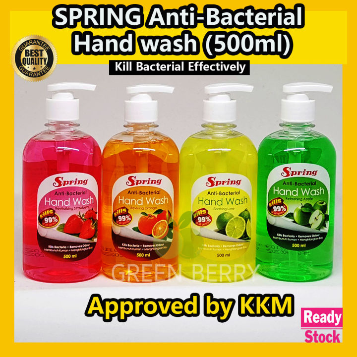 Spring Antibacterial hand wash 500ml Pencuci tangan antibacteria kills ...