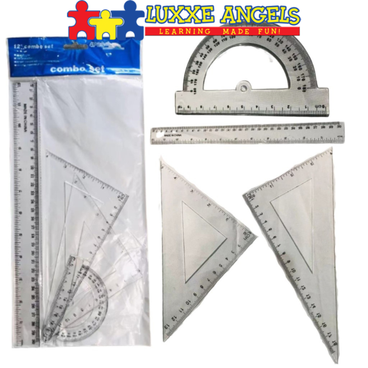 Luxxe Angels Transparent Ruler Set | School & Office Equipment ...