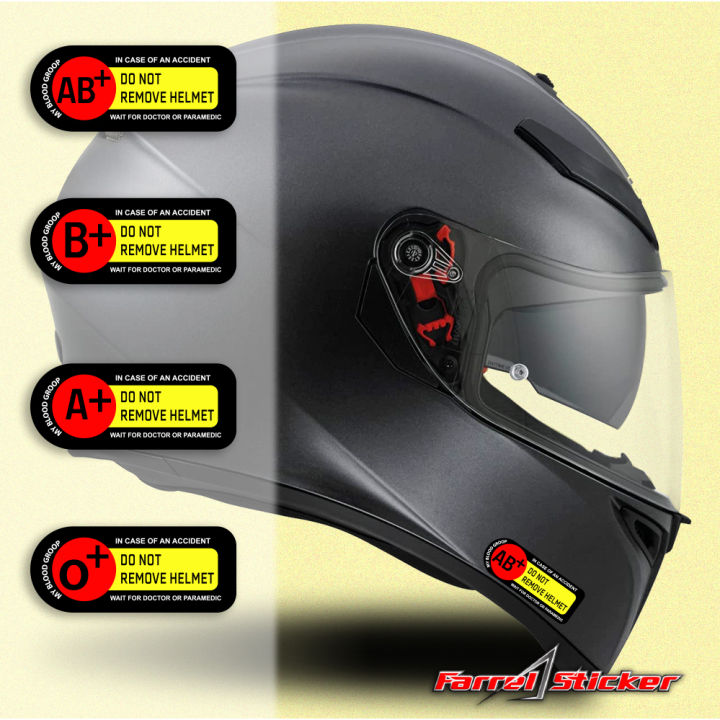 Stiker Golongan Darah Sticker Blood Type Helm Helmet | Lazada Indonesia