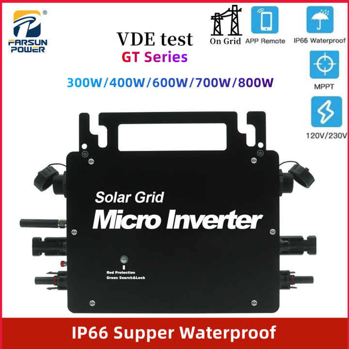 MPPT Micro Solar Inverter On Grid Waterproof IP66 300W 400W 600W 700W ...