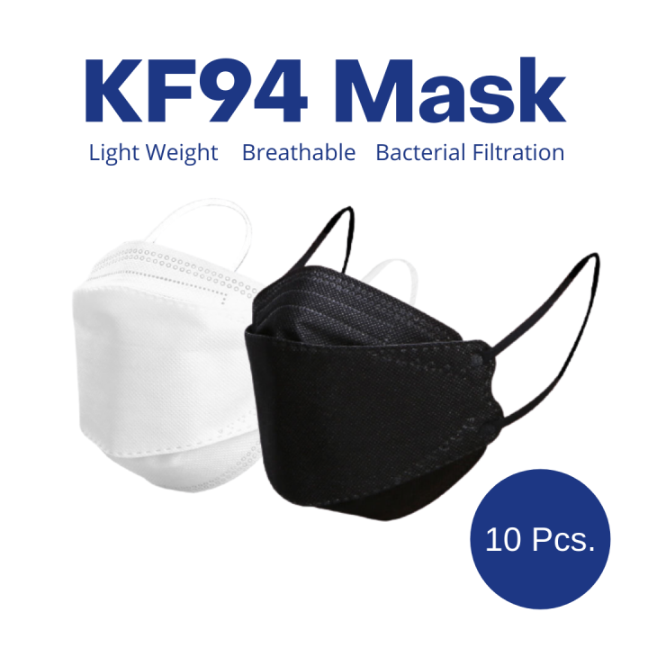 BIG SALE 10PCS Mask KF94 Face Mask Non-woven Protection Filter 3D Anti ...