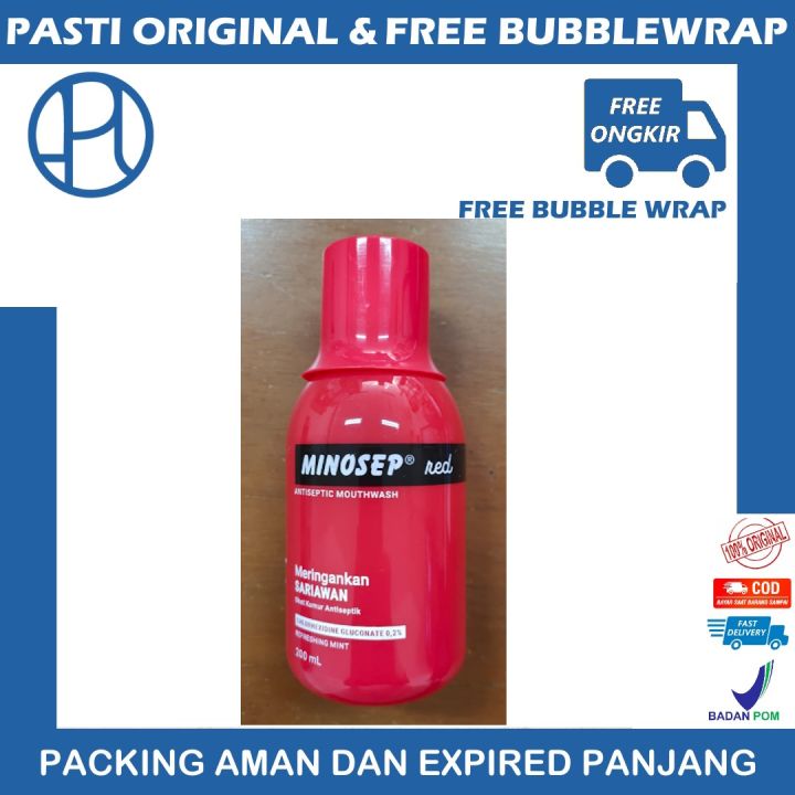 MINOSEP RED 0.2% 200 ML OBAT KUMUR | Lazada Indonesia