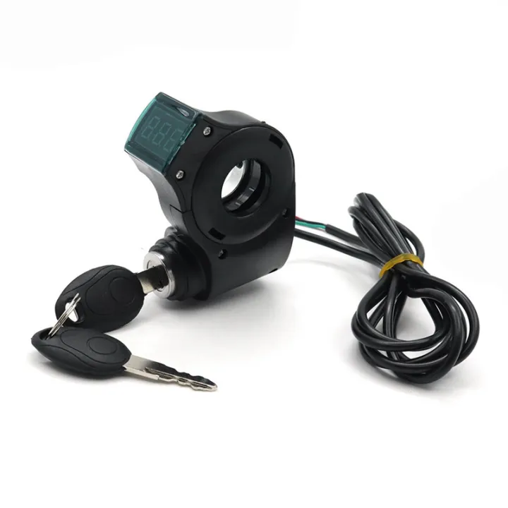 E-Bike Ignition Lock Key Thumb Throttle Voltmeter Digital Voltage ...