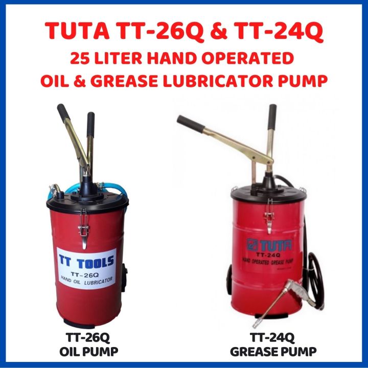 TUTA 25 Liter Hand Operated Oil & Grease Lubricator Pump | Hand Oil ...