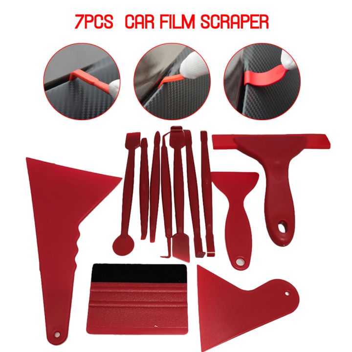 Janedream Red-13Pcs Car Vinyl Wrap Window Tint Film Tools Kit Squeegee ...