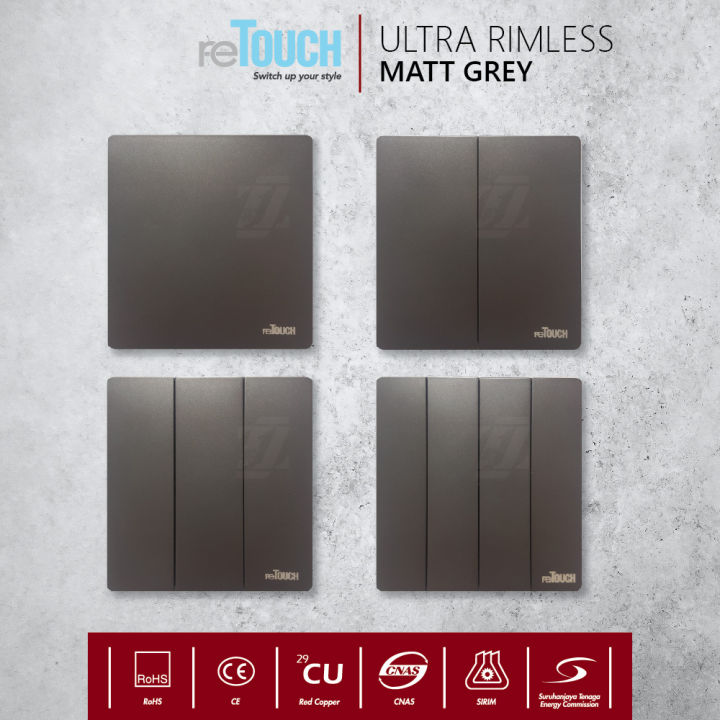 Retouch Ultra Rimless 1G, 2G, 3G, 4G Switches, Blank Plate [GOLD ...