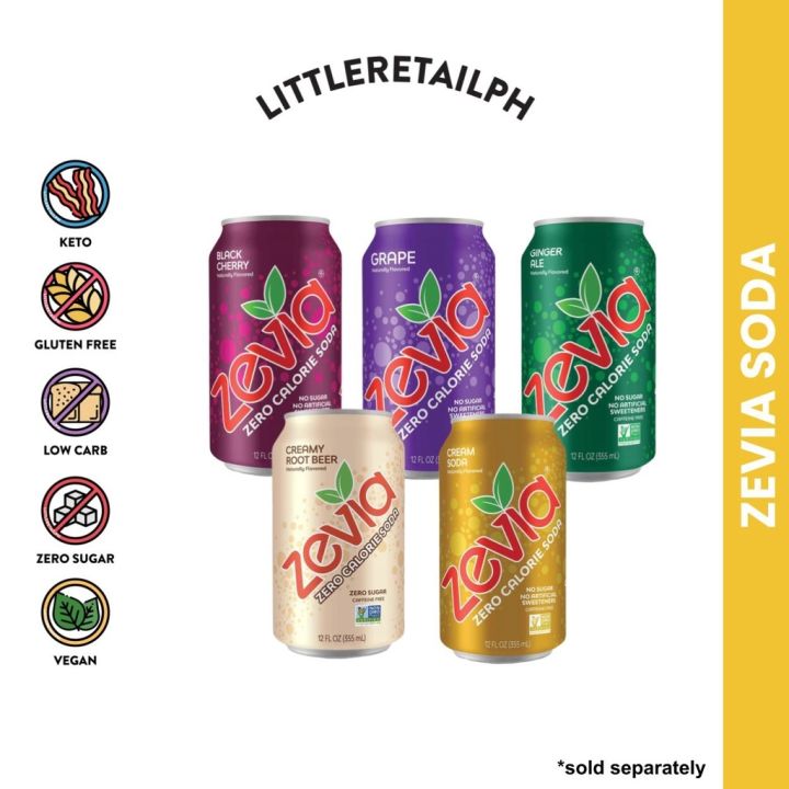 Zevia Zero Calorie Soda Keto Low Carb Approved | Lazada PH