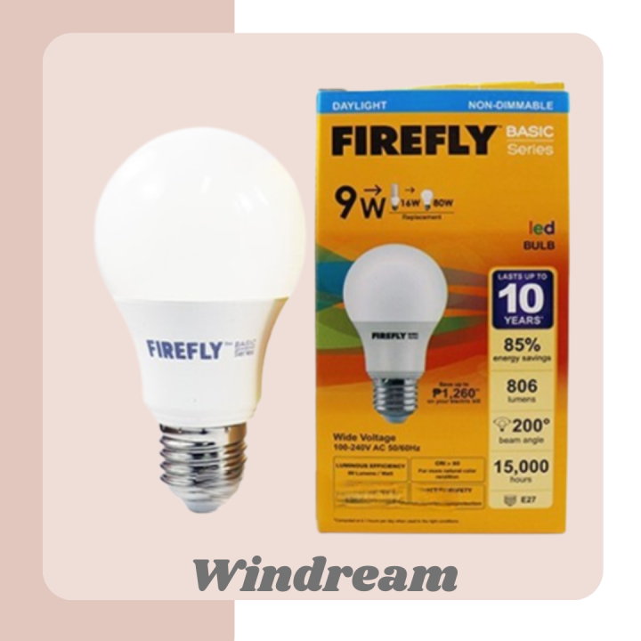 Firefly LED Bulb 9watts Daylight | Lazada PH