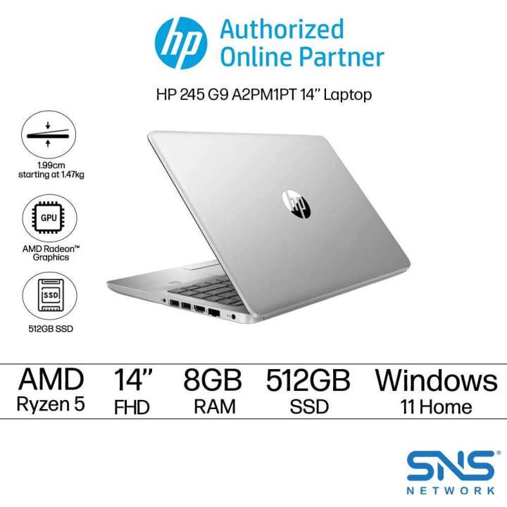 Factory Direct sales HP 245 G9 a2pm1pt laptop 14 "FHD (AMD Ryzen™5 ...