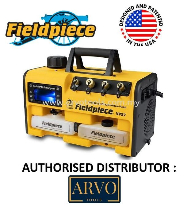 FIELDPIECE VPX7 DC VACUUM PUMP WITH RUNQUICK OIL CHANGE SYSTEM, 10 CFM ...