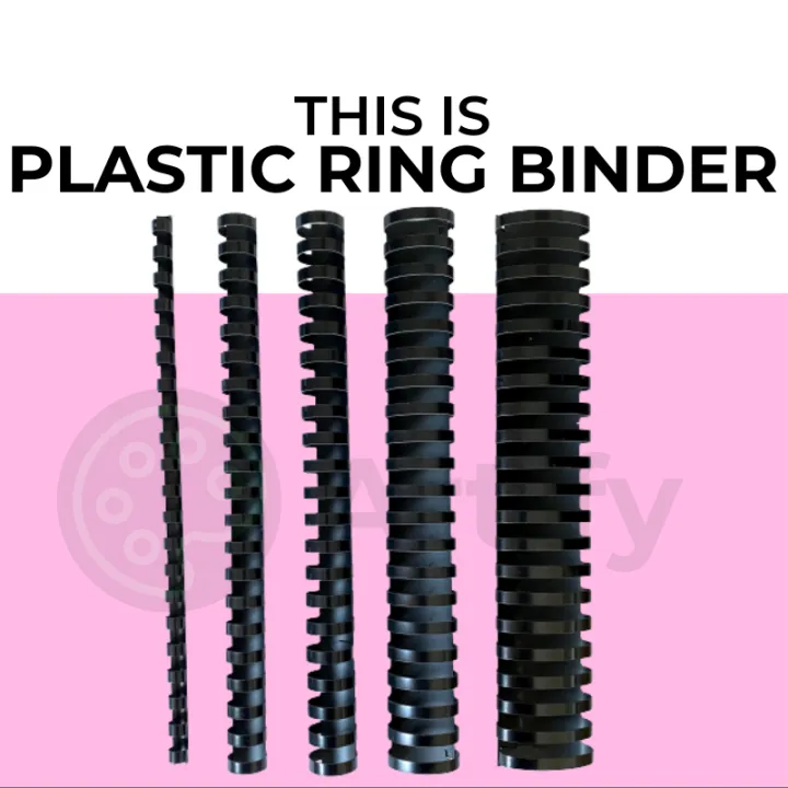 Plastic Ring Binder A4 size 6mm-51mm sold per 10pcs BLACK | Lazada PH