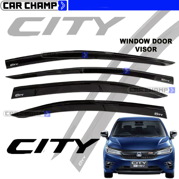 Honda City Sedan 2021 to 2025 INJECTION Window Door Visor / Rain Guard / Rain Gutter ( Car ...
