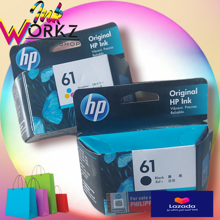 HP 61 Genuine and Original Ink Cartridge (Black And Tri-Color) hp61 ...
