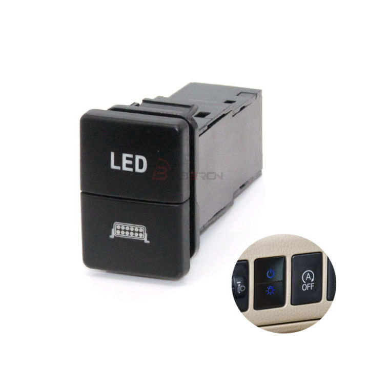 1pc Car Dual Key Switch Dual Switch Fog Lights Radar Power LED ...