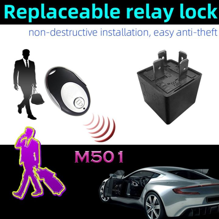 12V Wireless Immobilizer Car Engine Lock Intelligent Security Anti ...