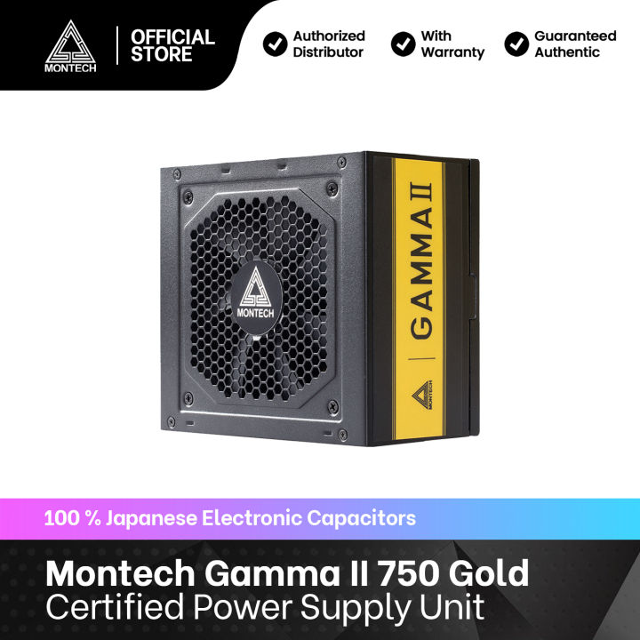 Montech Gamma II Series 750 Watt 80+ Gold Certified Power Supply, LLC ...