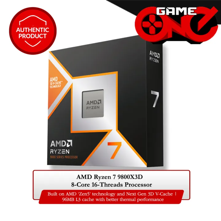AMD Ryzen 7 9800X3D 8-Core 16-Threads Processor | Lazada PH