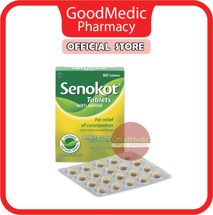 Senokot tablets with senna (For relief of constipation / Sembelit) (Exp ...