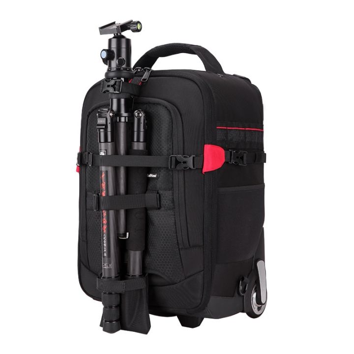 Trolley Photography Backpack Professional Camera Bag Trolley Travel ...