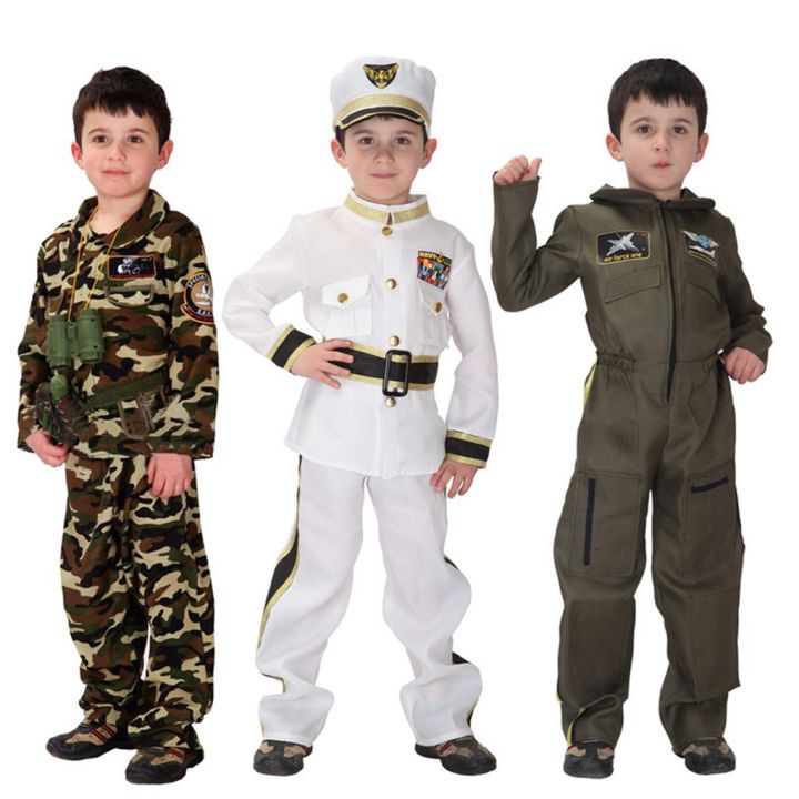 Uniform Hat Captain Pilot Hat - Black Military Style Fancy Dress ...