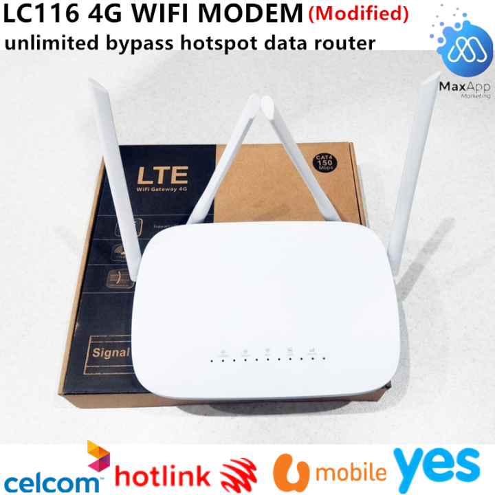 Modified LC116 4G hotspot data router Wifi Modem Router | Lazada