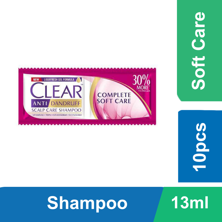 Clear Complete Soft Care Shampoo 13ml 10 pieces | Lazada PH