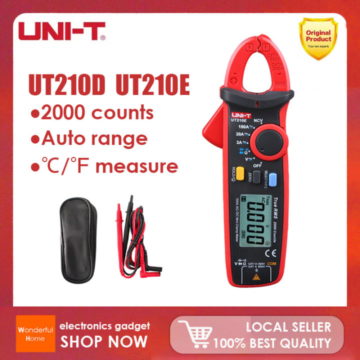 UNI-T UT210E/UT210D Mini Digital Clamp Meters AC/DC Current Voltage UNI ...