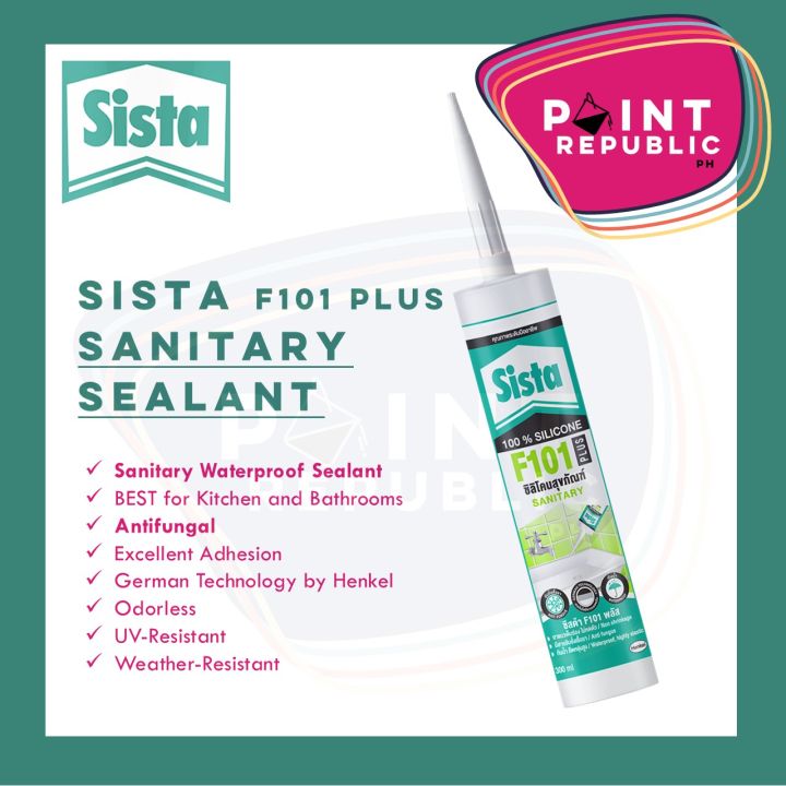 Sista F101 Sanitary Silicone Sealant (Waterproof and Anti-Fungal ...