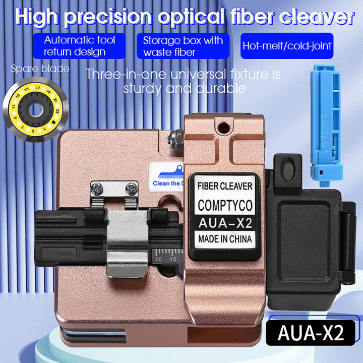 AUA-X2 Fiber Cleaver Fiber Optic Cable Pigtail Bare Fiber Cutter Fiber ... AUA-X2 Fiber Cleaver Fiber Optic Cable Pigtail Bare Fiber Cutter Fiber ...