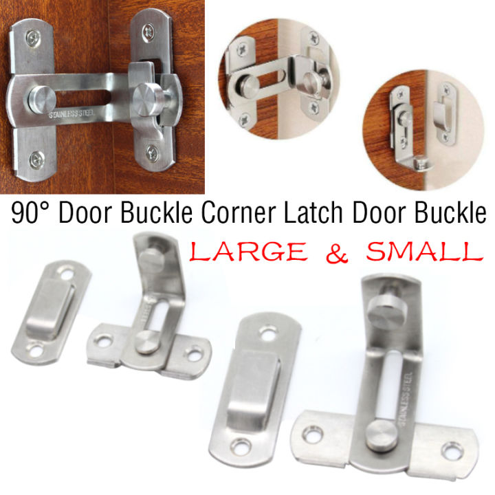 90˚ Degree Stainless Steel Latch Flip Door Sliding Latch Right Angle ...