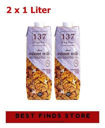 137 Degrees Walnut Milk Original, Non Dairy, Vegan, Milk Substitute 1 ...