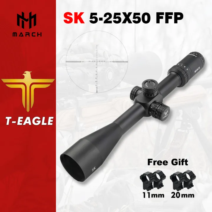 T-Eagle SK 5-25X50 FFP IR Illumination Hunting Scope Affordable FFP ...