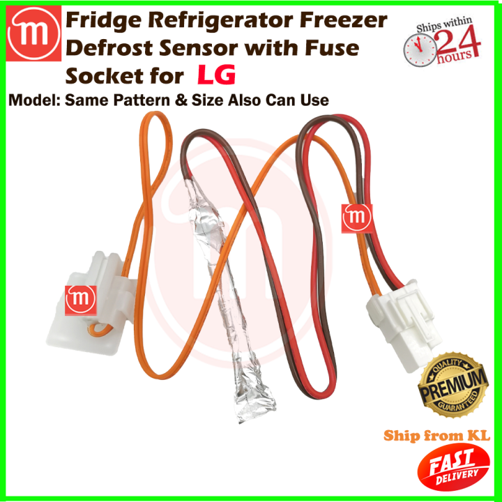 LG FRIDGE REFRIGERATOR FREEZER DEFROST SENSOR WITH THERMAL FUSE WITH ...