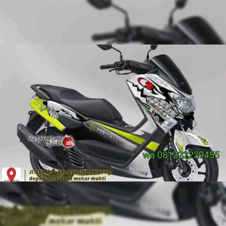 decal nmax putih shark putih full body custom suka suka bukan striping ...