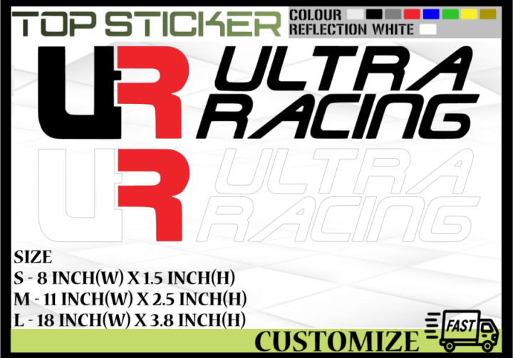 ULTRA RACING CAR STICKER KERETA STICKER MYVI AXIA ALZA BEZZA SAGA EXORA ...